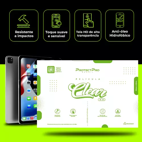 Película TPU Clear — Tablet 13" (25 unidades) - ProtectPro Brasil